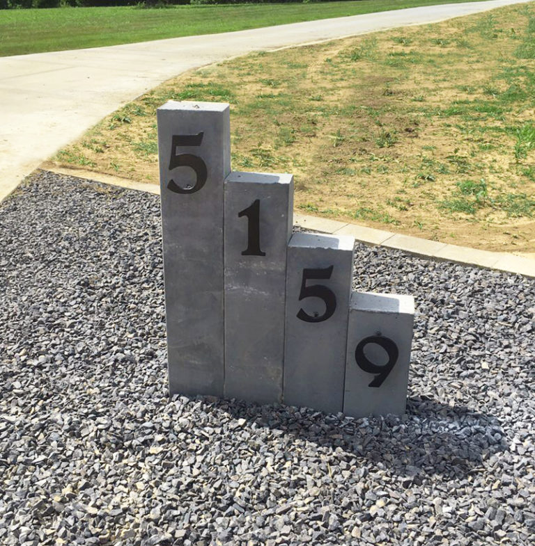 Metal House Numbers by Advanced Welding - Architectural Blacksmith